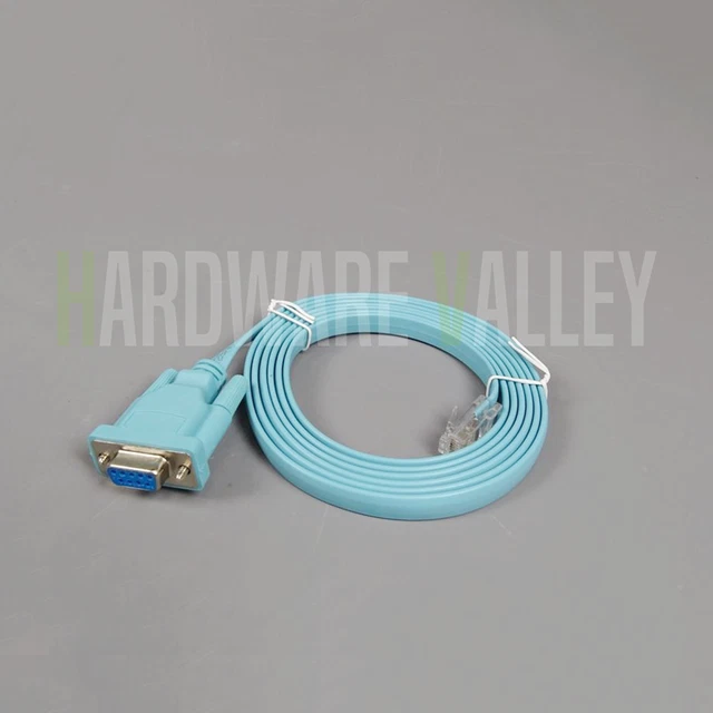 CISCO CAB-CONSOLE-RJ45 CONSOLE Cable 6ft with RJ45 and DB9F $10.95 ...