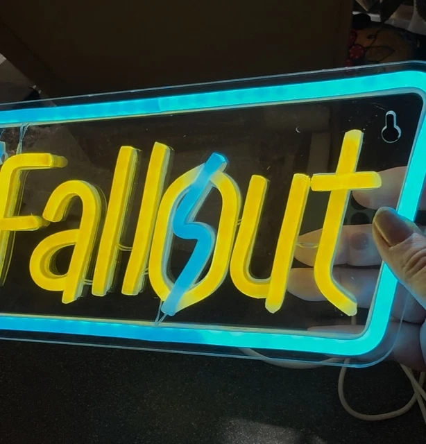 FALLOUT LED NEON Sign Powered USB Wall Decor Gaming Room £18.28 ...
