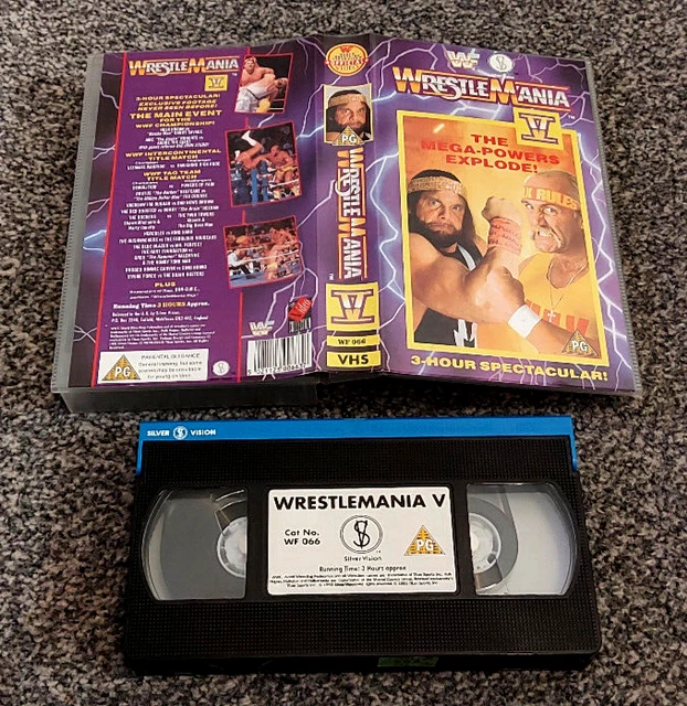 WWF/WWE WRESTLEMANIA V (5) Hulk Hogan Pal Vhs Video Silver Vision Wrestling £9.50 - PicClick UK