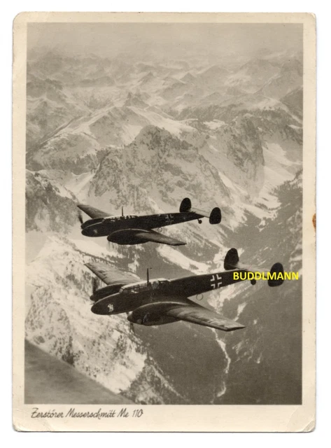 FOTO AK LUFTWAFFE Zerstörer Messerschmitt Me 110 Bf110 EUR 4,99 ...