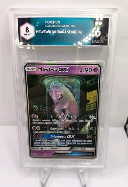 POKÉMON MEWTWO GX 78/73 GRAAD 8 ITA Mewtwo Incapsulato EUR 699,00 - PicClick IT
