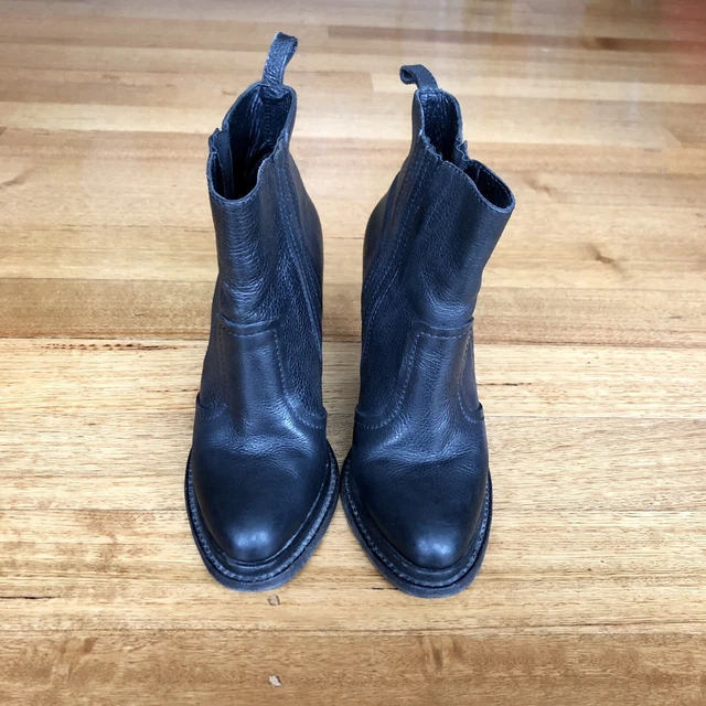 SCANLAN THEODORE HEELED Chelsea Boots In Black Leather, Size 38 £85.26 ...