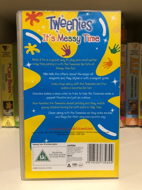 TWEENIES - IT'S Messy Time - Cbeebies - Vhs $39.95 - PicClick AU