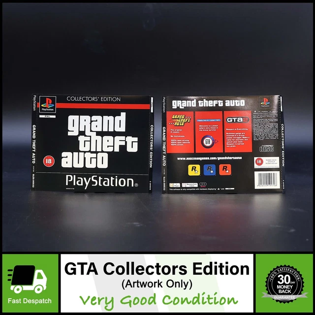 BOX ART INSERTS Artwork Inlays | PS1 Grand Theft Auto Collectors ...