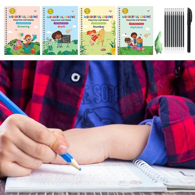 CALLIGRAPHY DRAWING TOY Copy Books Writing Practice Book Control Pen ...