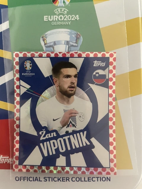 TOPPS UEFA EURO 2024 sticker Zan Vipotnik svn ptw. Parallel £0.85 ...