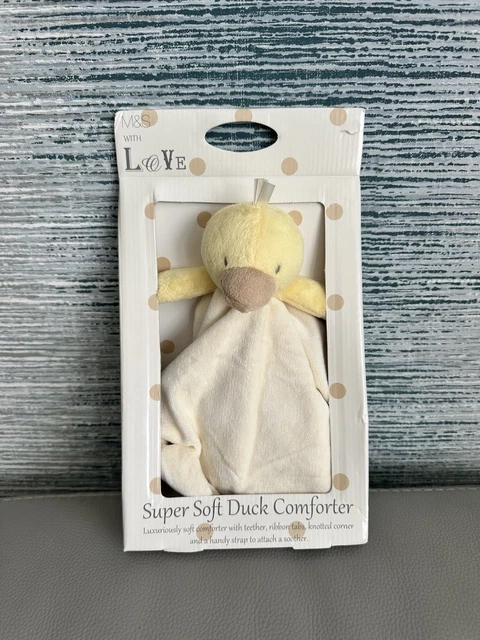 MARKS & SPENCER Duck Comforter M&S Boxed Chick Bird Yellow Soft Toy ...