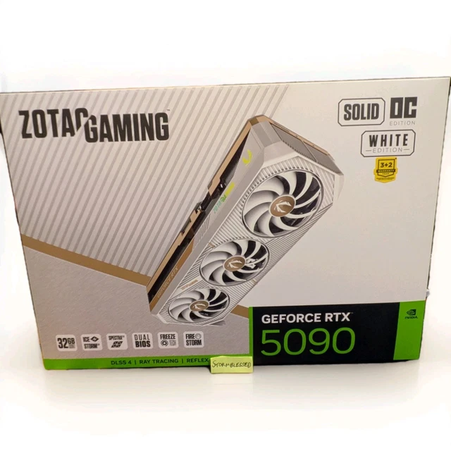 ZOTAC GEFORCE RTX 5090 Solid OC 32GB GDDR7 Graphics Card, White £2,148. ...