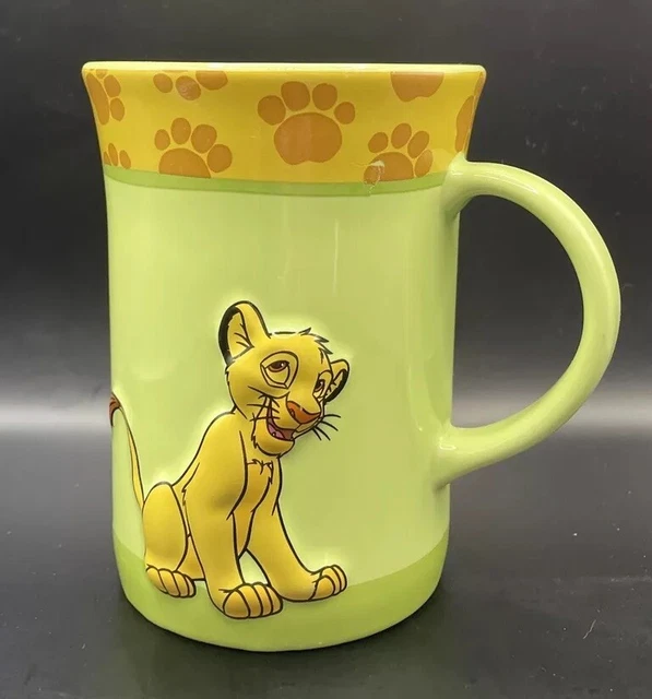 DISNEY STORE EXCLUSIVE Lion King Simba 3D Coffee Mug Tea Cup Large 12 ...