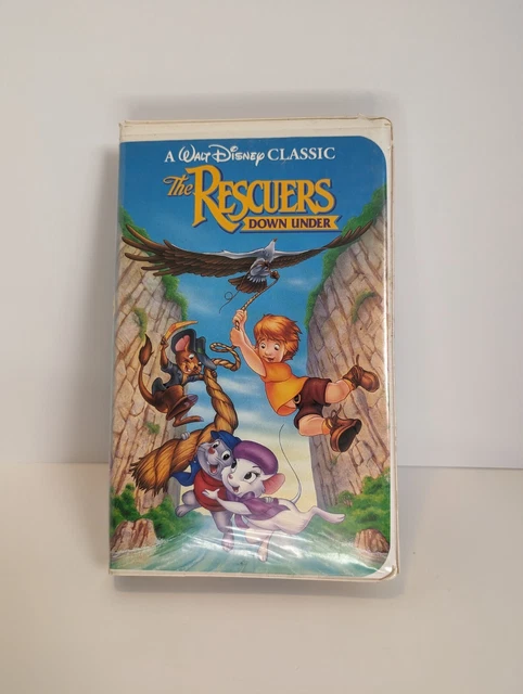 THE RESCUERS DOWN Under Walt Disney Classic VHS Tape Black Diamond $13. ...