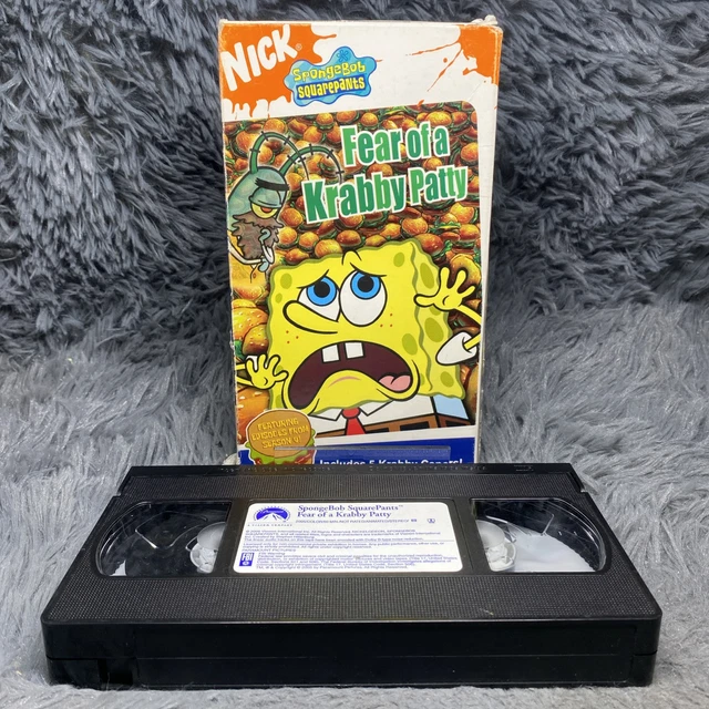 SPONGEBOB SQUAREPANTS FEAR a Krabby Patty VHS Tape 2005 Paramount ...