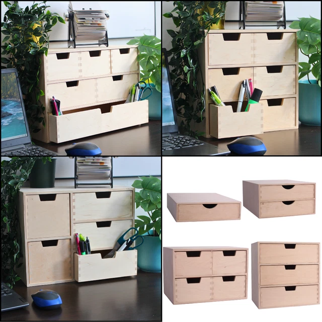 SCHUBLADEN-BOX AUS HOLZ | Regal Minikommode für Kleinigkeiten EUR 24,95 ...