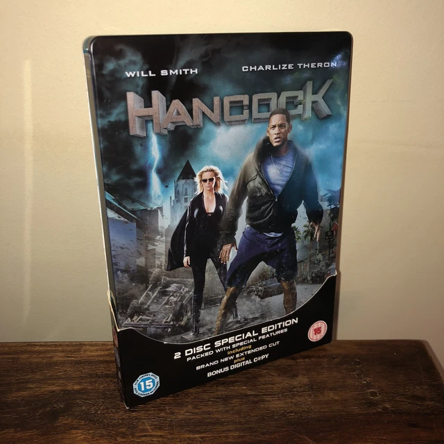 HANCOCK 2-DISC SPECIAL Edition Steelbook DVD Will Smith Extended Cut ...