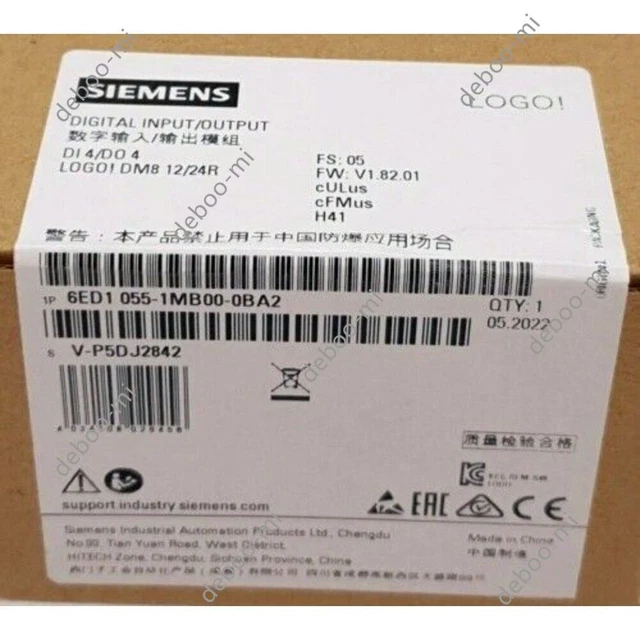 NEW SIEMENS 6ED1055-1MB00-0BA2 LOGO! DM8 12/24R expansion 6ED1 055 ...