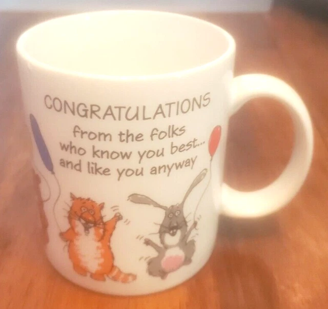 VINTAGE 80’S HALLMARK Shoebox Congratulations Animals Ironic Humor Gift ...