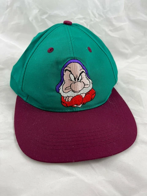 OFFICIAL DISNEY SNOW White & The Seven Dwarfs GRUMPY Youth Snapback Hat ...