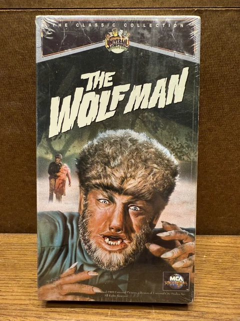 THE WOLF MAN VHS 1991 Classic Universal Studios Monsters Collection ...