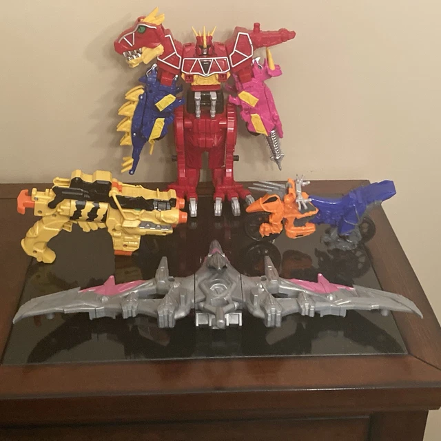 LOT POWER RANGERS-CHARGE Dino MEGAZORD, Ptérodactyle-Dino Cycle ...