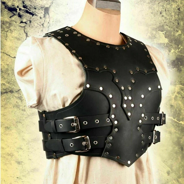 REAL LEATHER ARMOUR LARP costume leather armour medieval kilt £145.34 ...