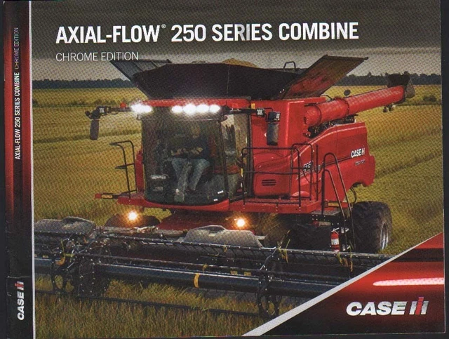 CASE IH &250 Series" CHROME EDITION Axial-Flow Combine Brochure Leaflet ...