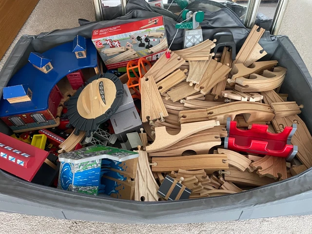 VERY LARGE BRIO big jigs ikea thomas compatible wooden railway bundle £ ...