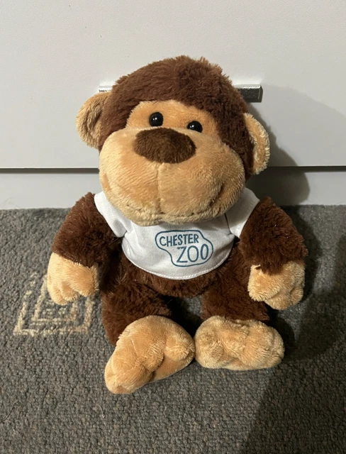 CHESTER ZOO RAVENSDEN Monkey Soft Toy Plush 10" £12.99 - PicClick UK