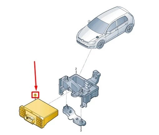 VW E-GOLF MK7 Thermal Management Control Unit 5GE907458C NEW GENUINE £ ...