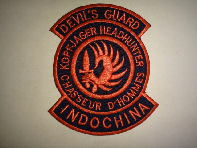 PATCH CHASSEUR D'HOMMES Guerre d'Indochine French DEVIL'S GUARD EUR 12 ...