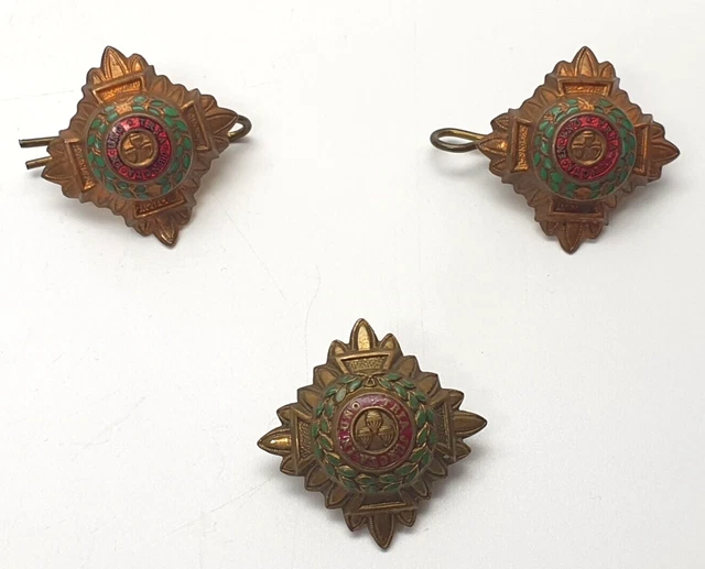 TEN BRITISH ARMY Officers Rank Badges Stars / Pips Blackened and Bronze ...