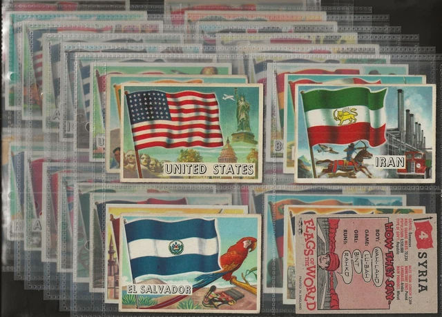 A&BC-FULL SET- FLAGS Of The World (X80 Cards) All Scanned £39.99 ...