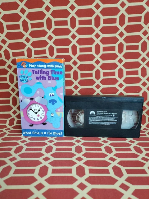 BLUES CLUES - Telling Time With Blue (VHS, 2002) CANADIAN VERSION BLACK ...