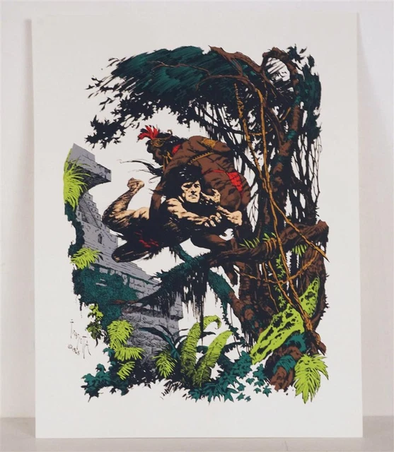 VINTAGE RARITÄT FRANK Frazetta Comic Kunstdruck 1965 Tales of Tarzan ...