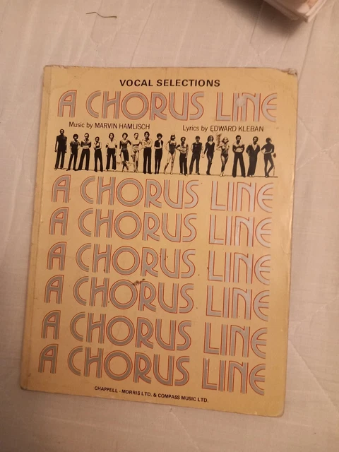 VOCAL SELECTIONS FROM 'A Chorus Line' piano sheet music Book £2.00 ...