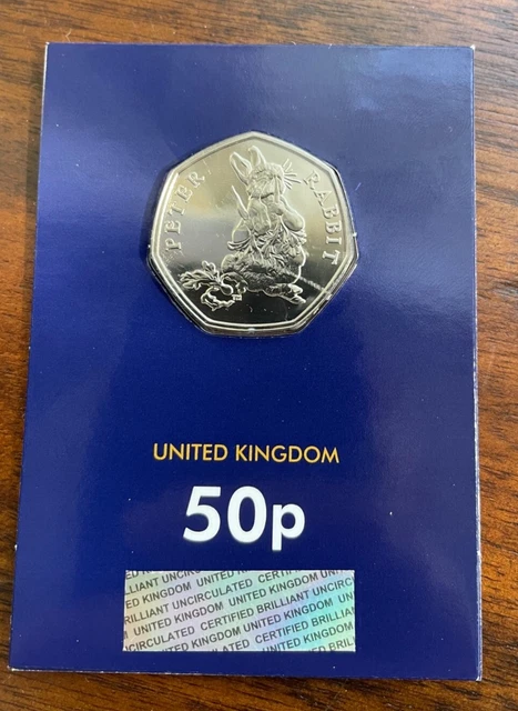 BUNC PETER RABBIT 50p coin 2018 - certified Brilliant Uncirculated ...