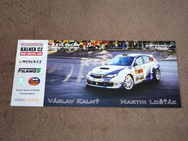 (2022) MARTIN LOSTAK - Subaru Impreza STi, card/card cca 10x21 cm £5.47 ...