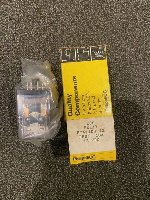 PHILIPS ECG RELAY Rya11Dg-12 Dpdt 10A 12 Vdc Free Shipping EUR 18,72 ...