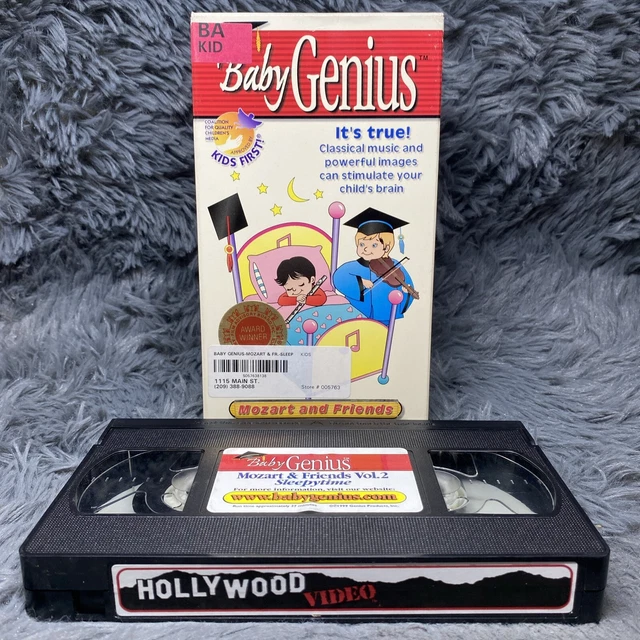BABY GENIUS - Mozart and Friends Sleepytime VHS Tape 1999 Kids ...