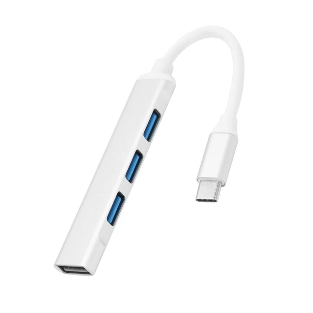 ADAPTATEUR MULTIPORT HUB 4 En 1 Type-C à 4 Ports Adaptateur USB OTG HUB ...
