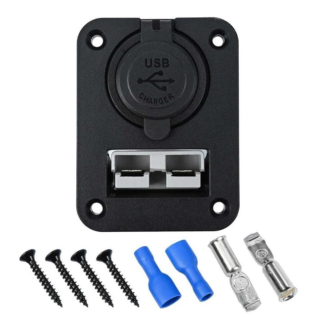 BLACK BRACKET 50A Power Connectors for Anderson Plug Style Solar ...