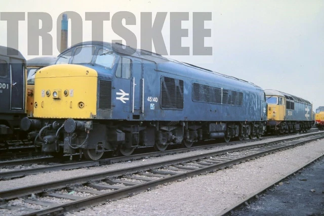 35MM SLIDE BR British Railways Diesel Loco Class 45 45140 1987 Original ...