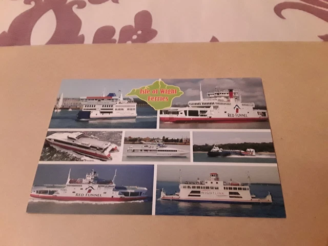 POSTCARD ISLE OF Wight Ferries Wightlink, Red Funnel & Hovercraft EUR 1 ...