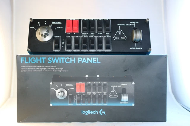 LOGITECH PRO FLIGHT Switch Panel Aviation Usb Flight Simulator Ju0023 ...