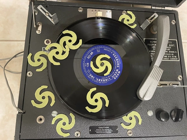 8 GREEN ADAPTERS for SEEBURG 1000 BMS Records for Magnavox MICROMATIC ...