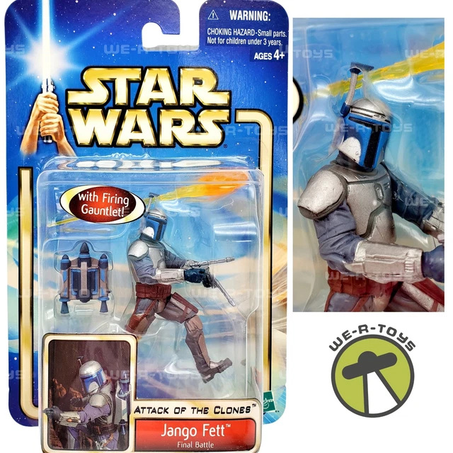 STAR WARS EPISODE II Attack of the Clones Jango Fett Figure Hasbro NRFP ...
