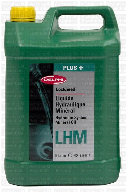 DELPHI LHM PLUS Liquid Hydraulic Mineral Oil 5L Lube Lubrication System ...