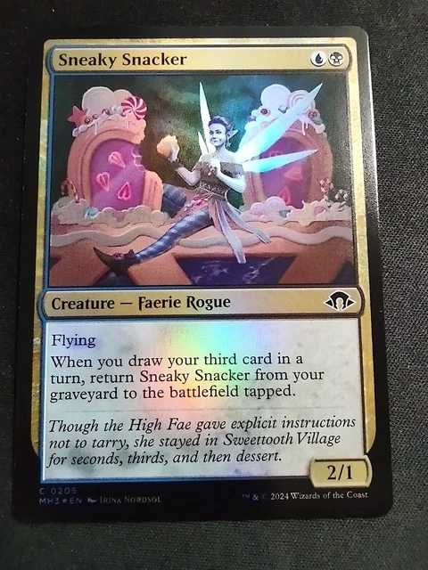 MTG, SNEAKY SNACKER neuf comme neuf foil Modern Horizons 3 EUR 1,10 ...