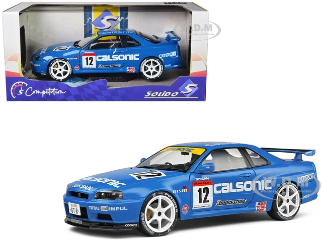 2000 NISSAN SKYLINE Gt-R (R34) Rhd #12 Calsonic Tribute 1/18 By Solido ...
