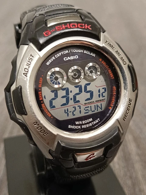 VINTAGE CASIO G-SHOCK GW-500A-1V Wave Ceptor Watch Tough Solar New ...