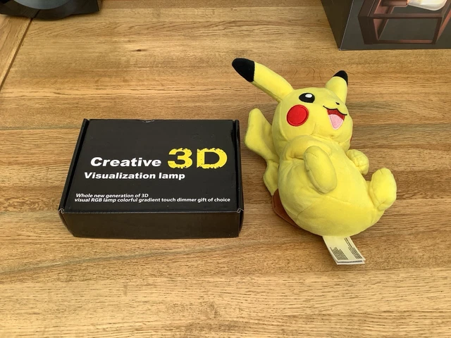 POKÉMON PIKACHU SMALL Plush 2024 & Creative 3D Pikachu Lamp USB Or ...