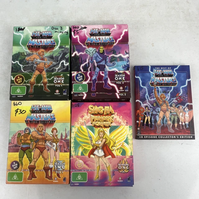 HE-MAN AND THE Masters Of The Universe + She-Ra Season 1 DVD Bundle Reg ...